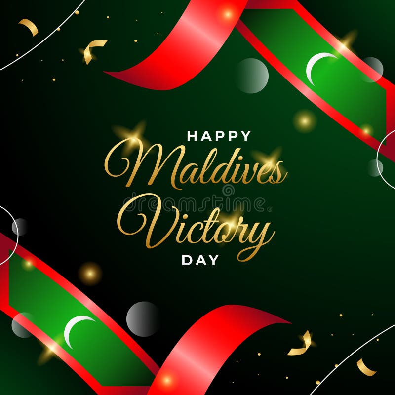 Maldives Victory Day Design Illustration Collection Stock Vector ...