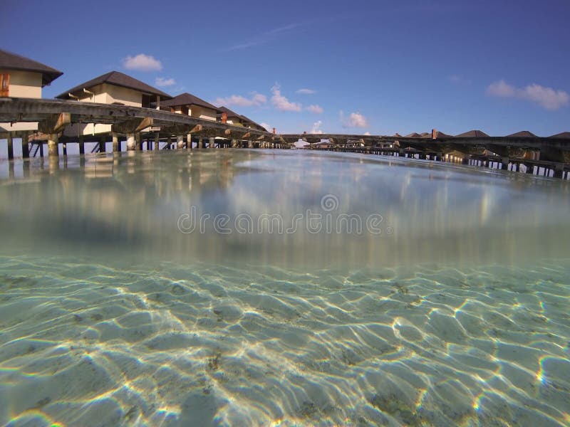Maldives Villas stock photo. Image of maldives, water - 57408686