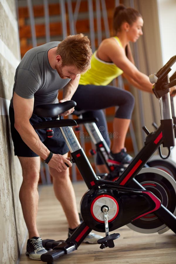 Exercise Bike stock image. Image of cardio, exercising - 30949493