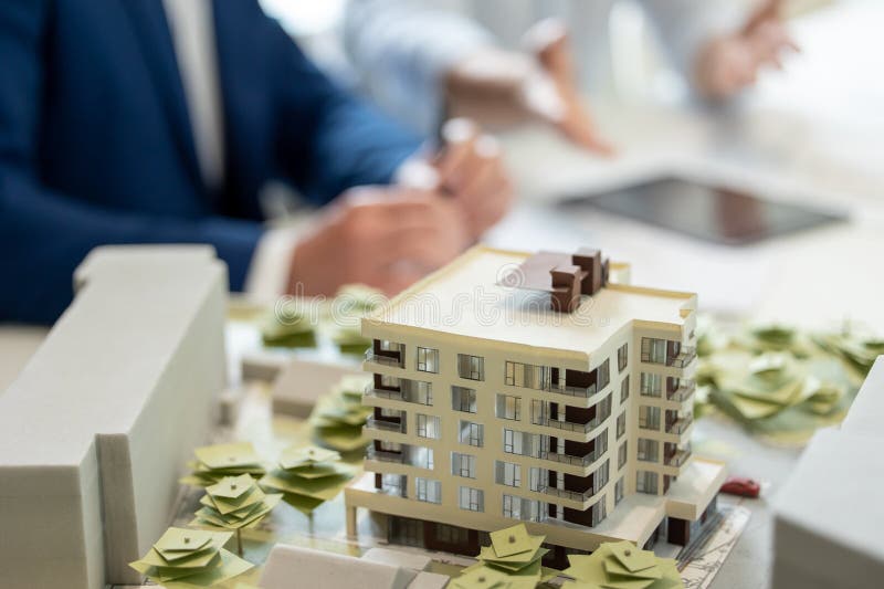 Male Architect Hands Making Model House, Unrecognizable Engineer ...