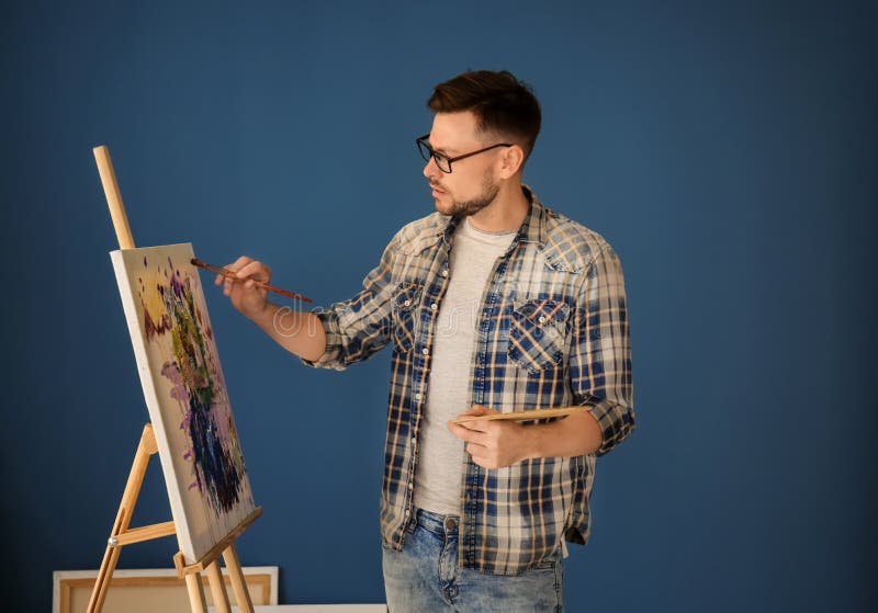 11,443 Male Artist Painting Drawing Stock Photos - Free & Royalty-Free ...