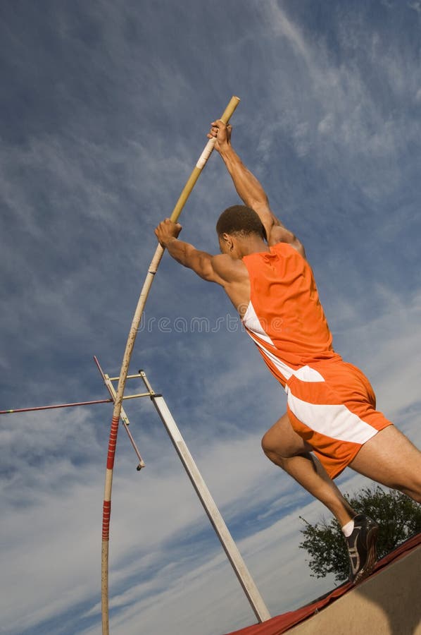 Pole vault sky stock photo. Image of stadium, contest - 32008720