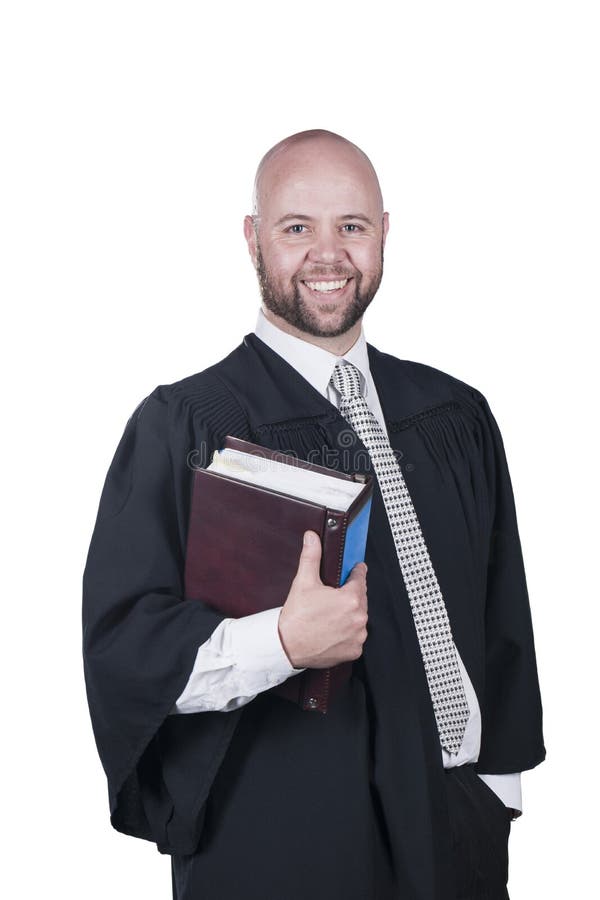 Male attorney in robe stock photo. Image of courthouse - 36317920