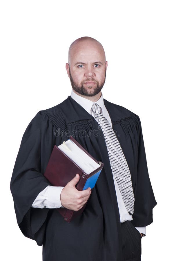 Male attorney in robe stock image. Image of legal, argue - 36350933