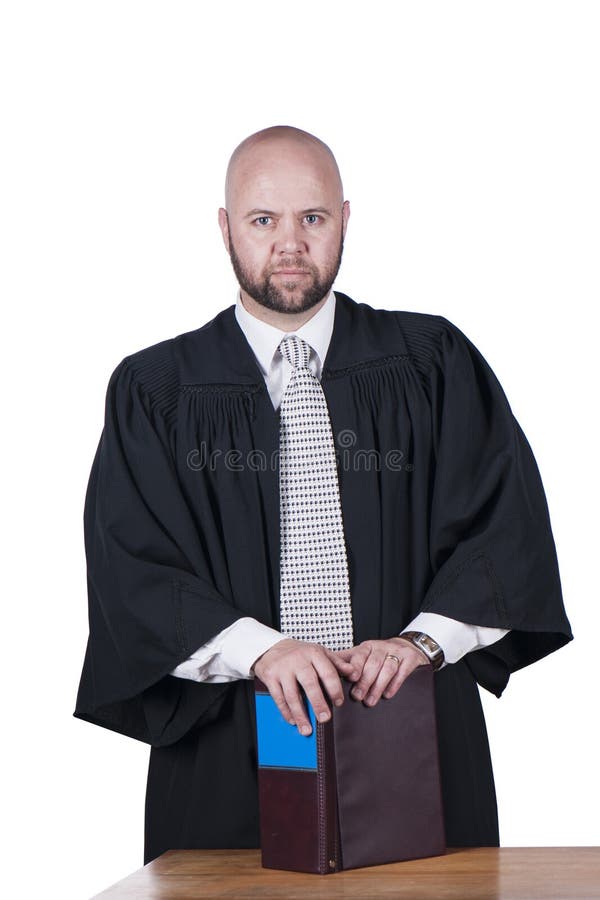 Male attorney in robe stock photo. Image of caucasian - 36318048