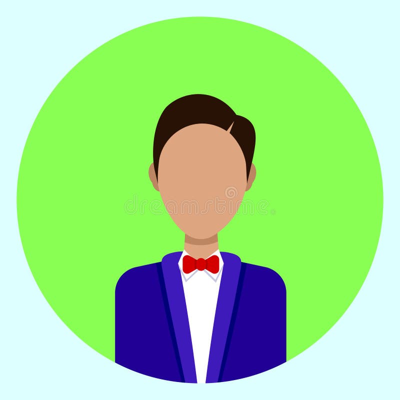 Male Avatar Profile Icon Round Man Face Stock Vector - Illustration of ...
