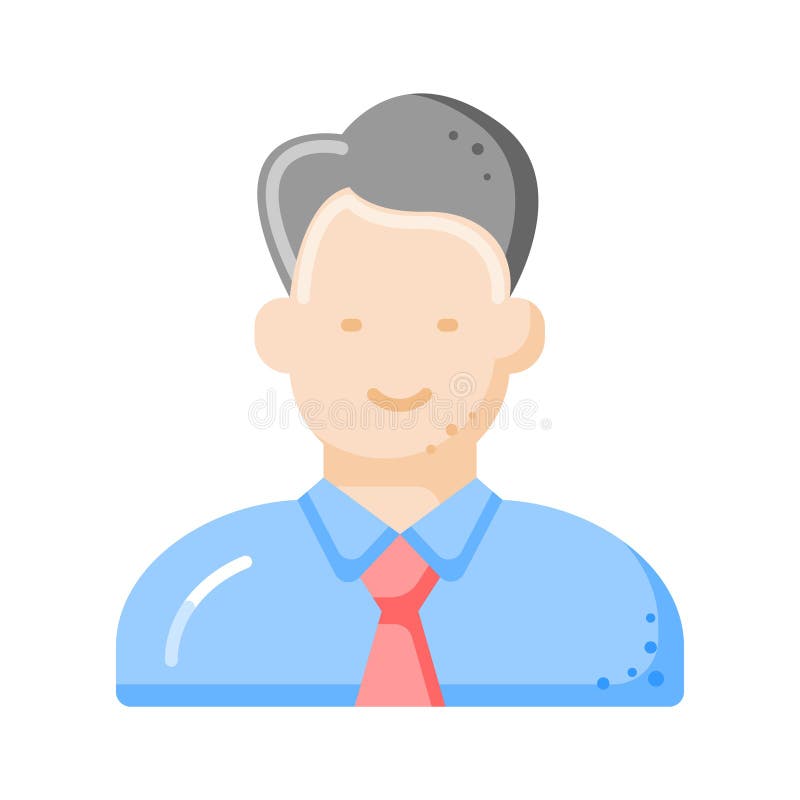Male Avatar Showing Concept Icon of Manager in Modern Style Stock ...