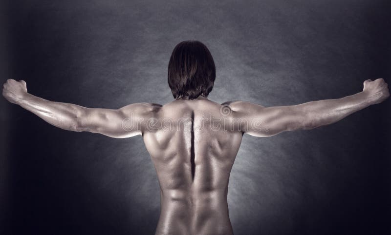 Super Hero muscular stock photo. Image of caucasian, room - 10687174