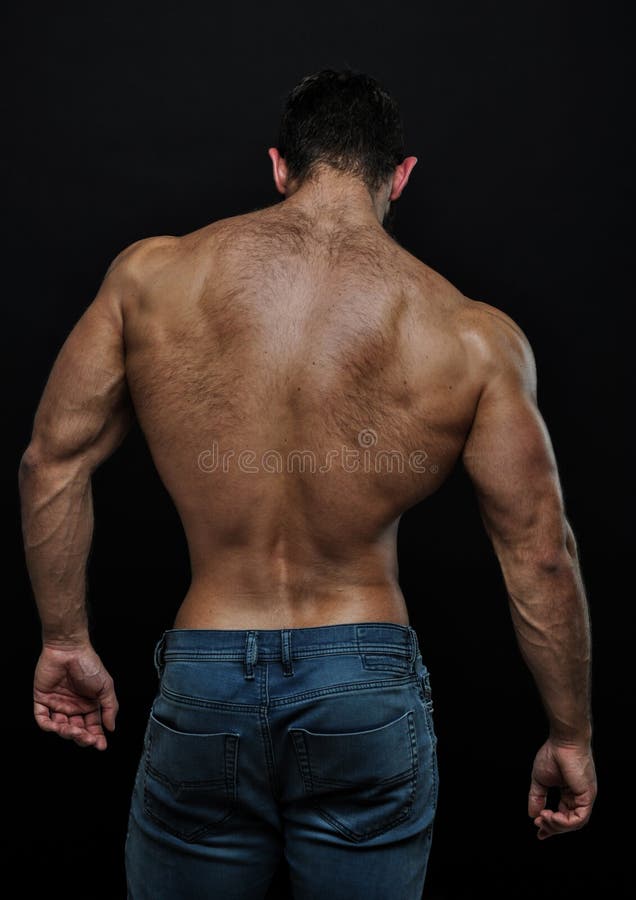 Male back stock image. Image of macho, muscle, handsome - 104607319