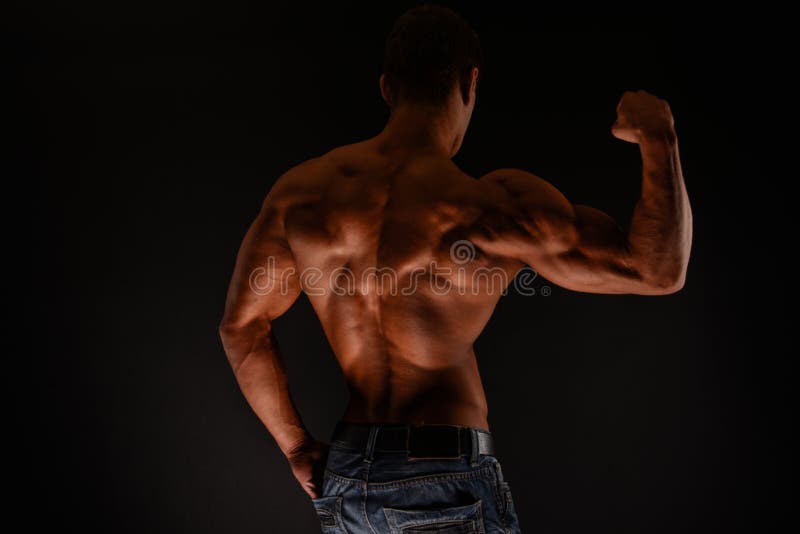 Male back stock photo. Image of fitness, muscular, model - 109324776
