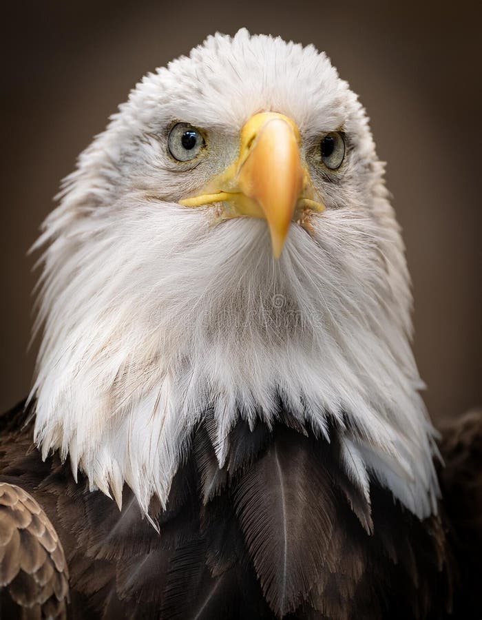 A male Bald Eagle portrait stock illustration. Illustration of symbol ...