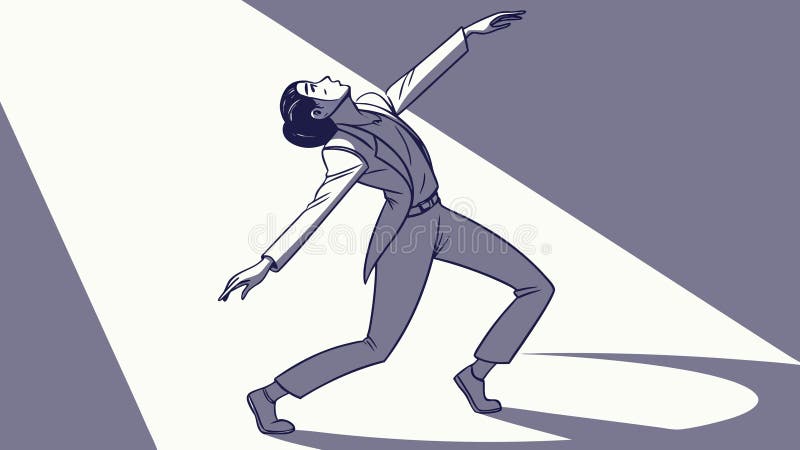 A Male Ballet Dancer Performing a Powerful and Graceful Dance Move ...