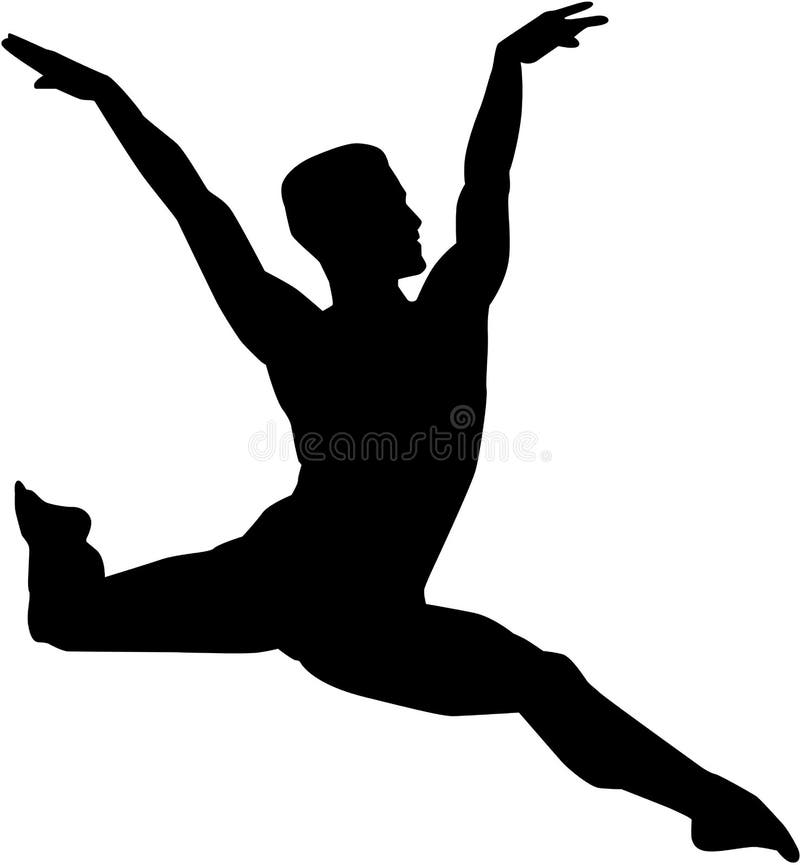 Male Ballet Dancer Standing in Pose Stock Vector - Illustration of ...