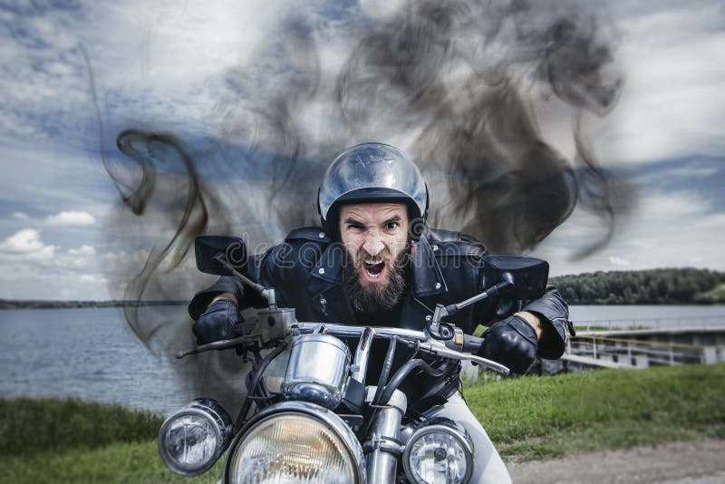 185 Motorcycle Smoking Stock Photos - Free & Royalty-Free Stock Photos ...