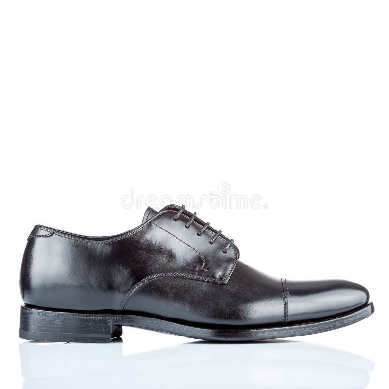 Male black leather shoe stock photo. Image of elegance - 37754578