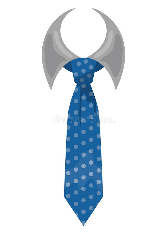 Male Blue Necktie Accessory Stock Vector - Illustration of accessory ...