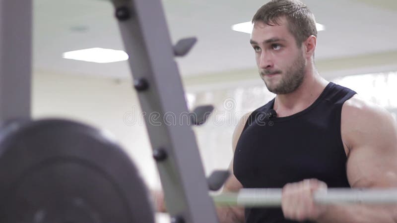 Male Bodybuilder Training Hand Stock Footage - Video of background ...