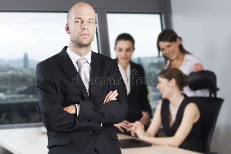 Male Boss stock image. Image of conversation, woman, search - 28968591