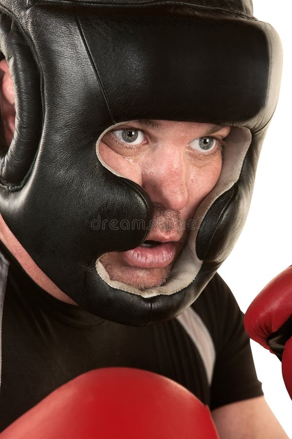 Male Fighter Hit in Jaw stock photo. Image of male, mouth - 28125622
