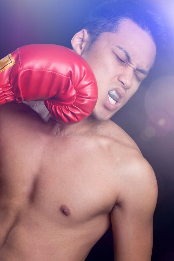 Male boxer in red stock image. Image of shorts, american - 1831311