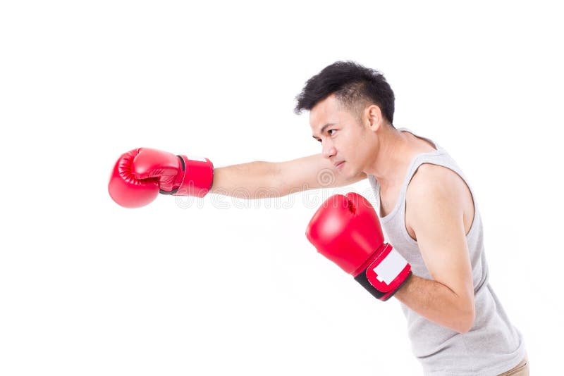 Male boxer, man fighter stock image. Image of exercise - 64607351