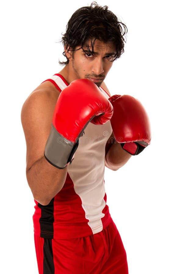 Male Boxer stock image. Image of boxer, uniform, studio - 40175189