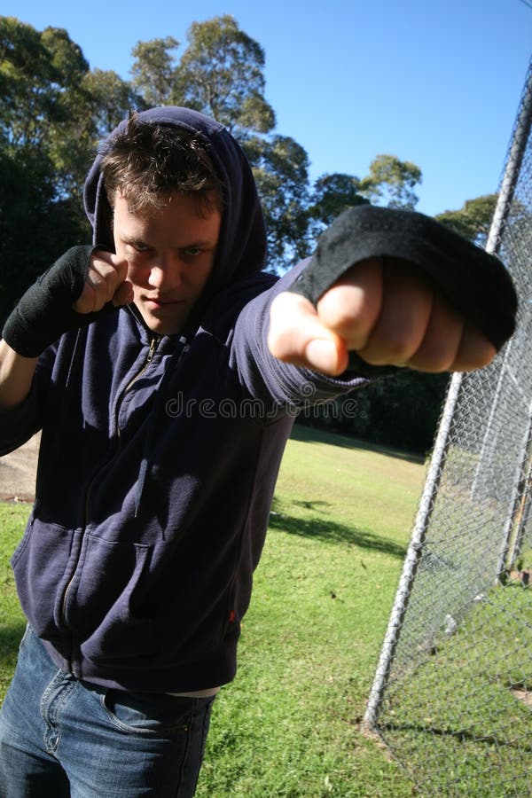 Male boxer training stock photo. Image of outside, details - 14877448
