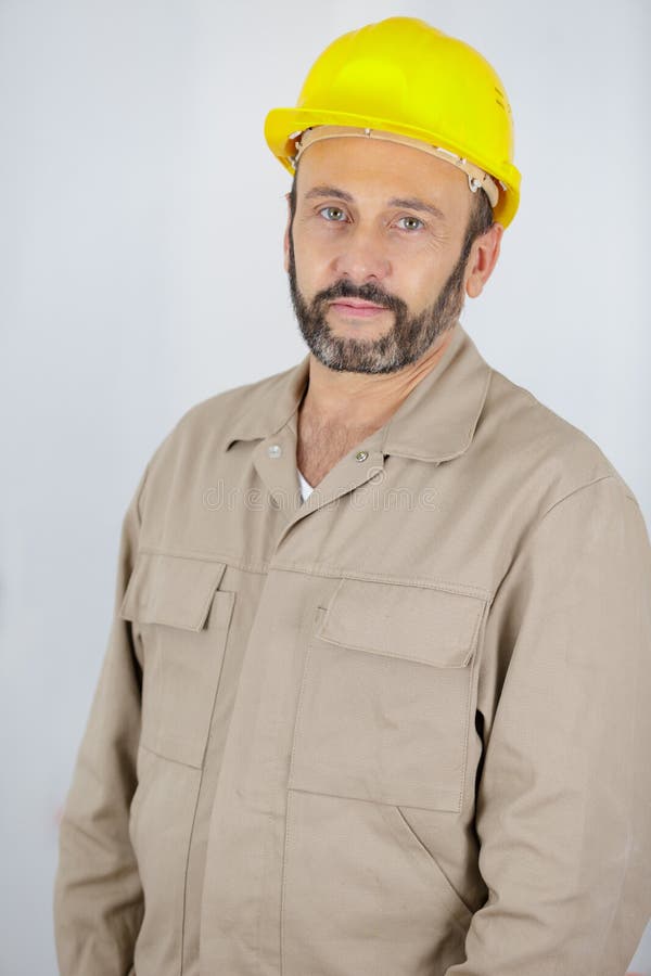 Portrait man in hardhat stock image. Image of professional - 85000017