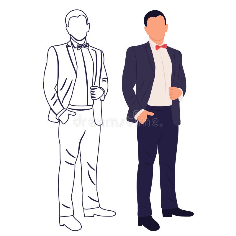 Male Businessman in Flat Design, Isolated Stock Vector - Illustration ...