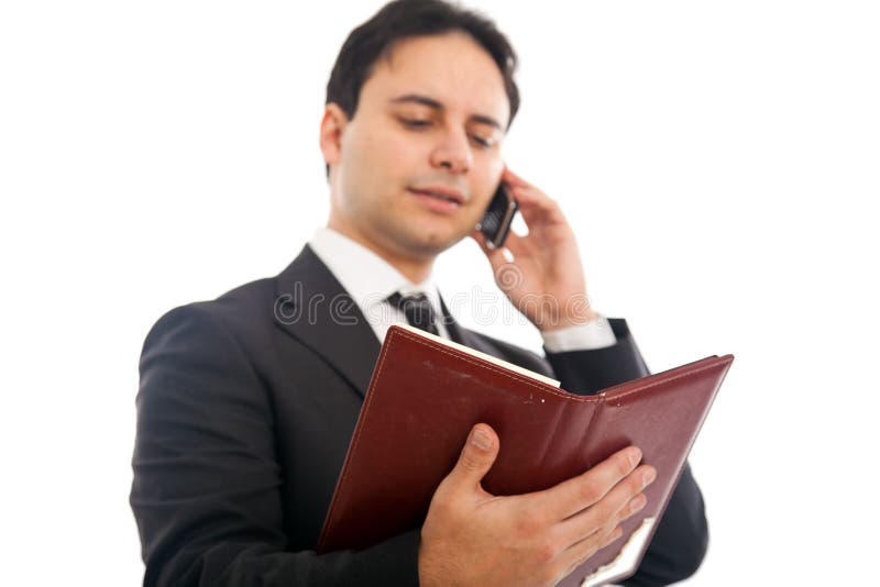 MALE BUSINESSMAN - PHONE stock photo. Image of businessman - 17864062