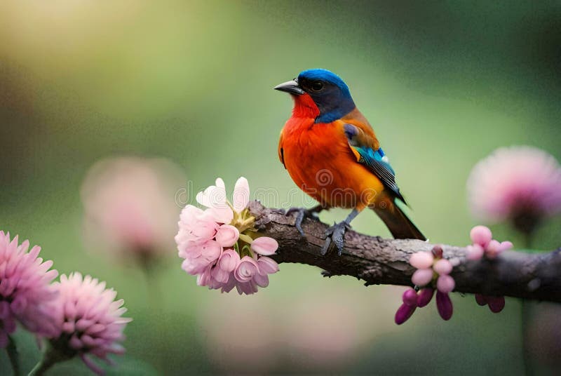 Male Cardinal on a Branch Red Cardinal on a Branch Cardinal on a Branch ...