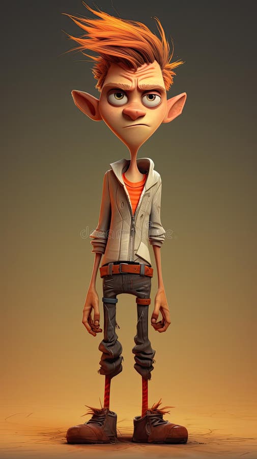 Male Cartoon Character stock illustration. Illustration of aged - 303385769