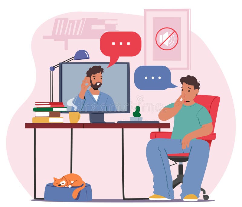 Male Character Engages in a Virtual Conversation with a Therapist ...