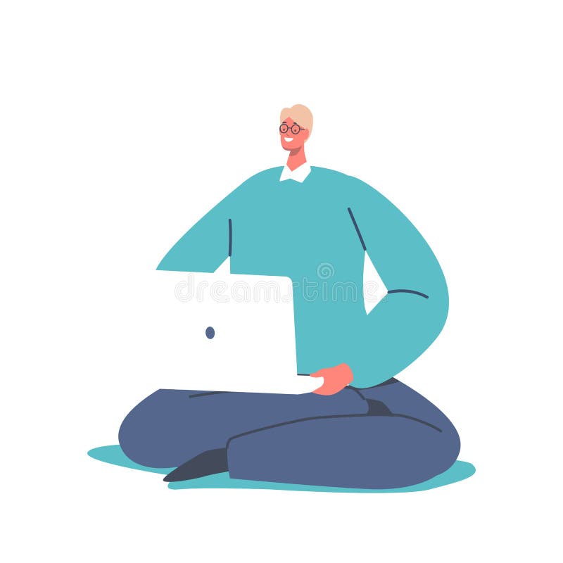 Programmer Coder Web Developer Or Software Engineer Sitting At Desk And Working On Computer Or