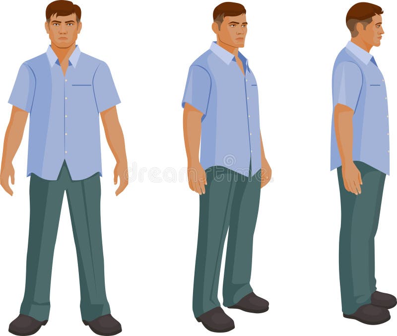 Indian Character Front Side Back Stock Illustrations – 11 Indian ...