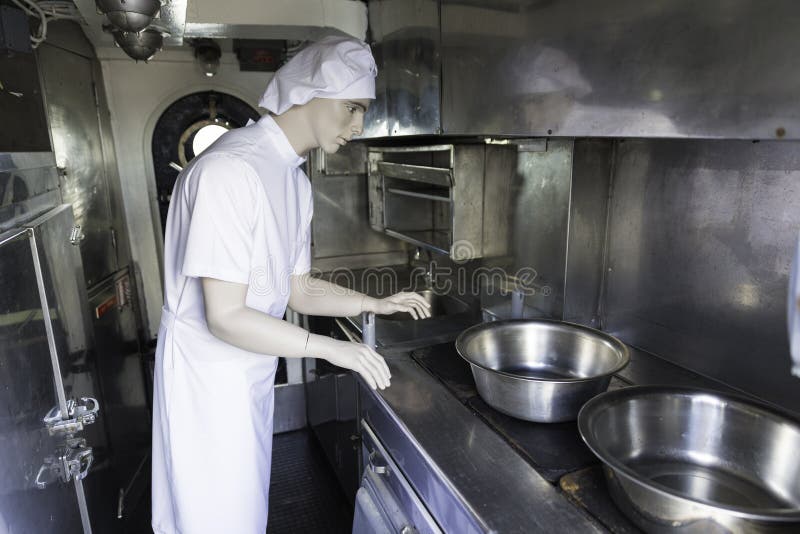 Chef Mannequin in White Clothes and a Hat Stock Image - Image of eatery ...