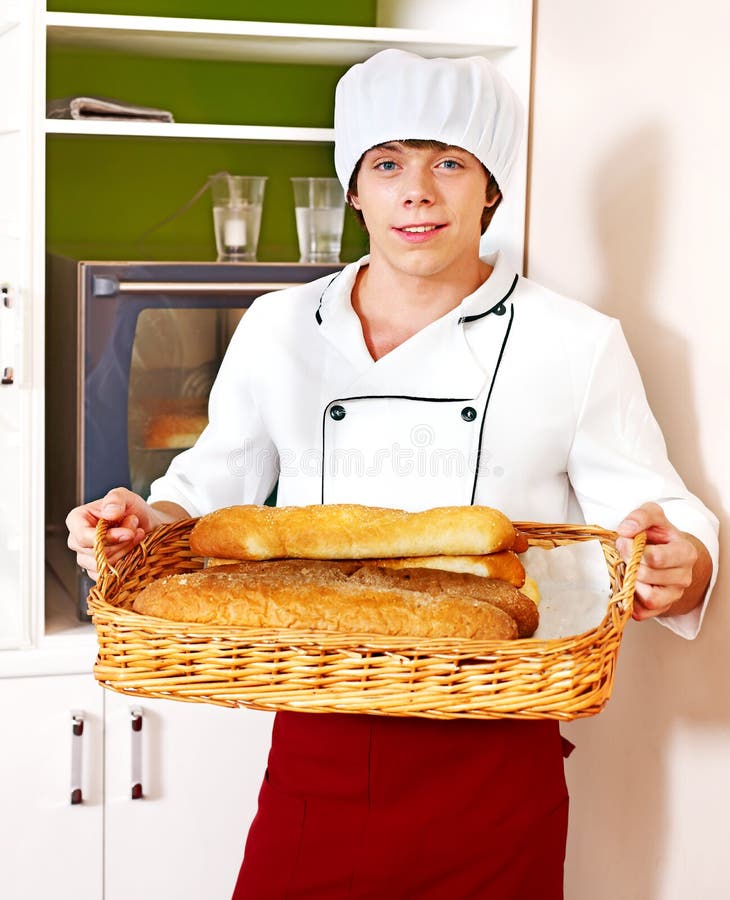 Male chef holding food. stock photo. Image of cook, chef - 29083502