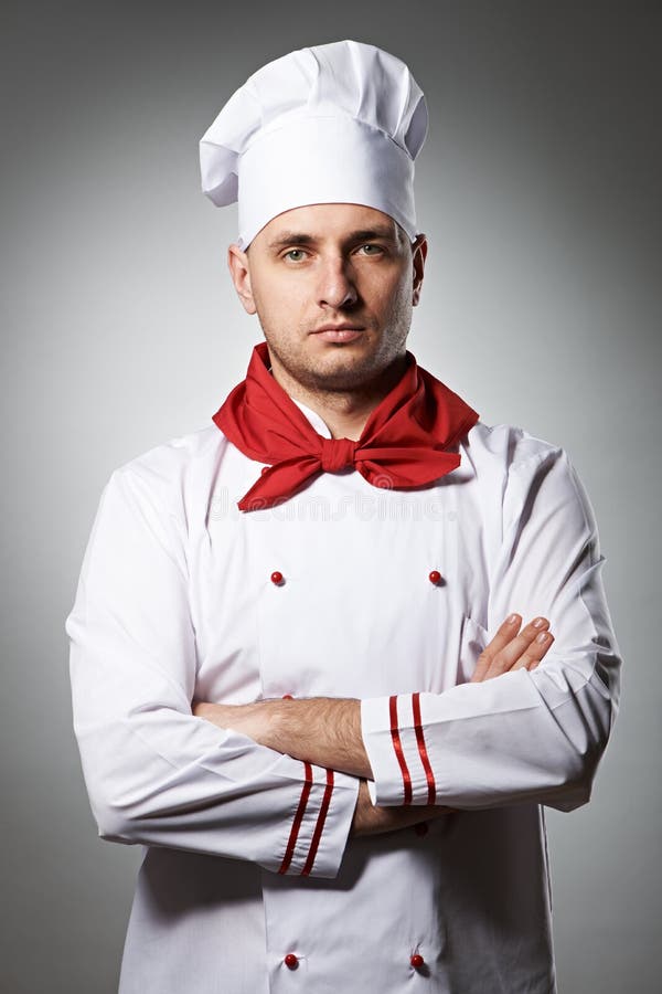 Male chef portrait stock photo. Image of caucasian, smile - 35515326