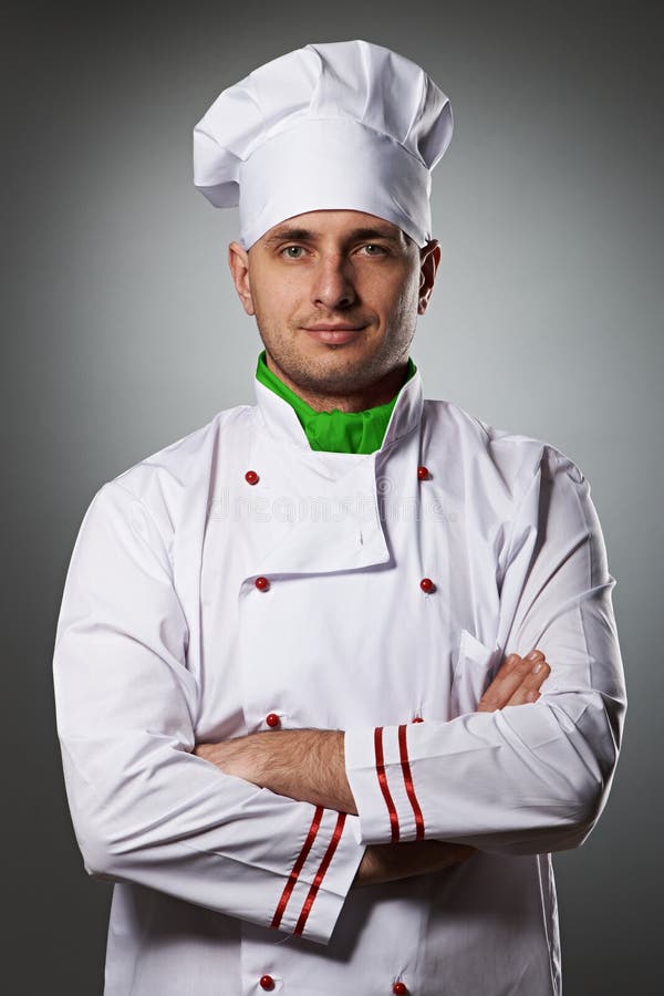 Male chef portrait stock photo. Image of caucasian, smile - 35515326