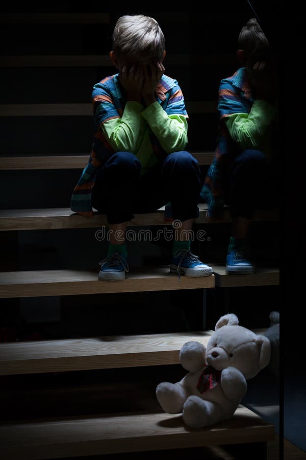 Male child crying at night stock image. Image of fear - 43908935