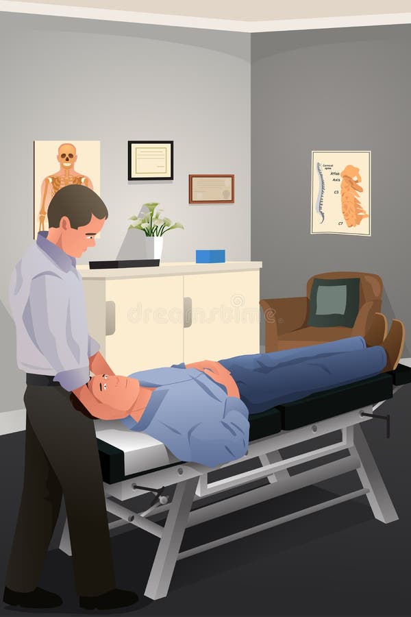 Male Chiropractor Treating Patient Stock Illustrations – 9 Male ...