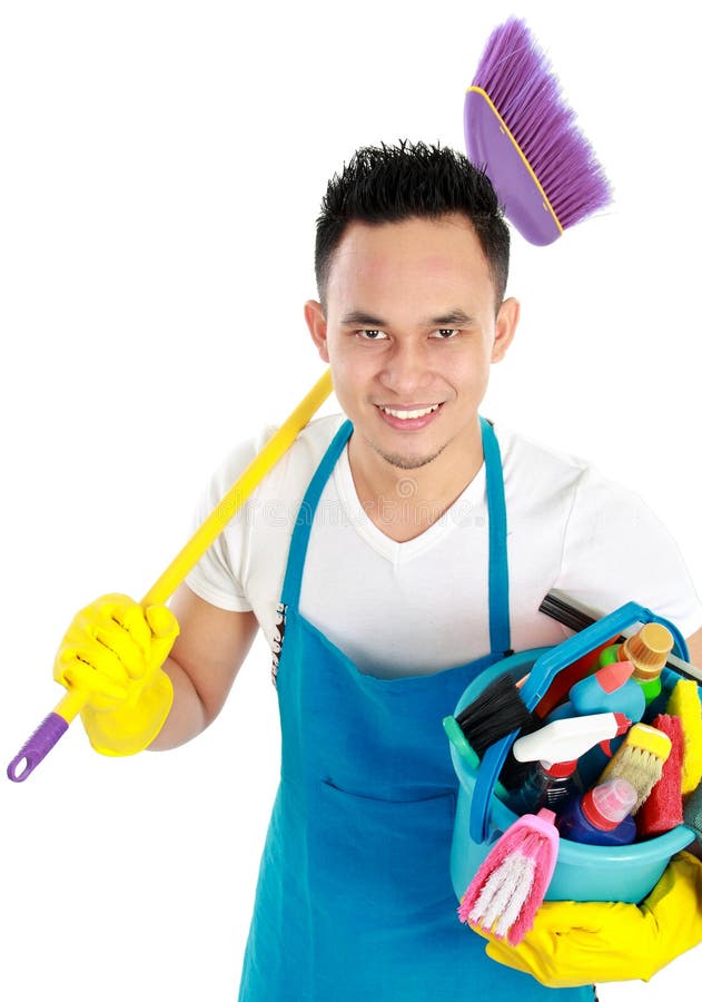 Male cleaning service stock photo. Image of charman, person - 30014330