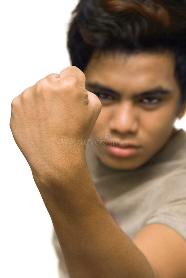 Male clenched closed fist stock image. Image of defense - 9934907