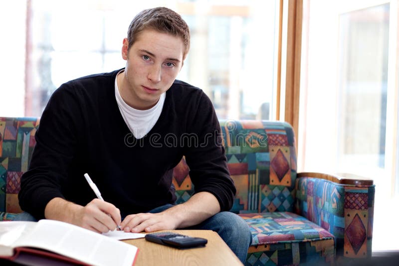 Doing Math Homework stock image. Image of multiplying - 34503815