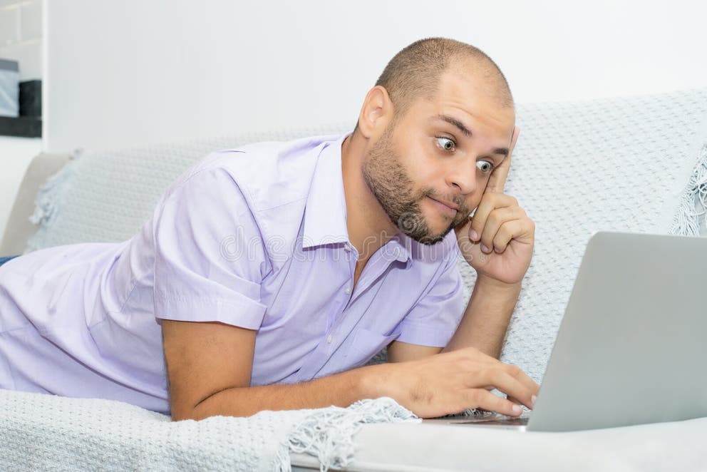 Male Computer Programmer Solving Problem Stock Photo - Image of ...