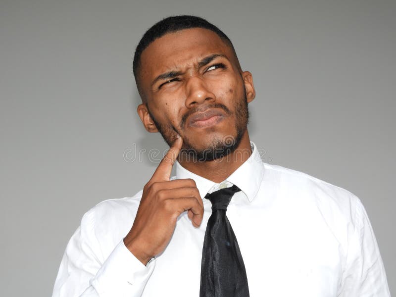 Male and Confusion stock image. Image of thought, males - 117063673