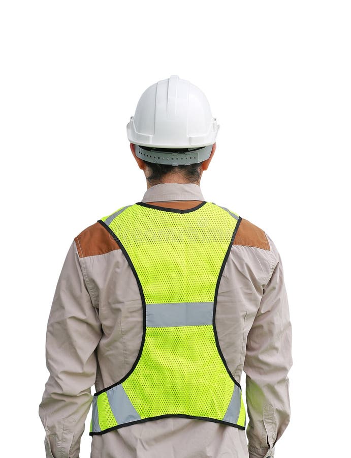 Male Construction Worker Pointing Isolated On White Background Stock ... Male Construction Worker Pointing Isolated On White Background Stock ...