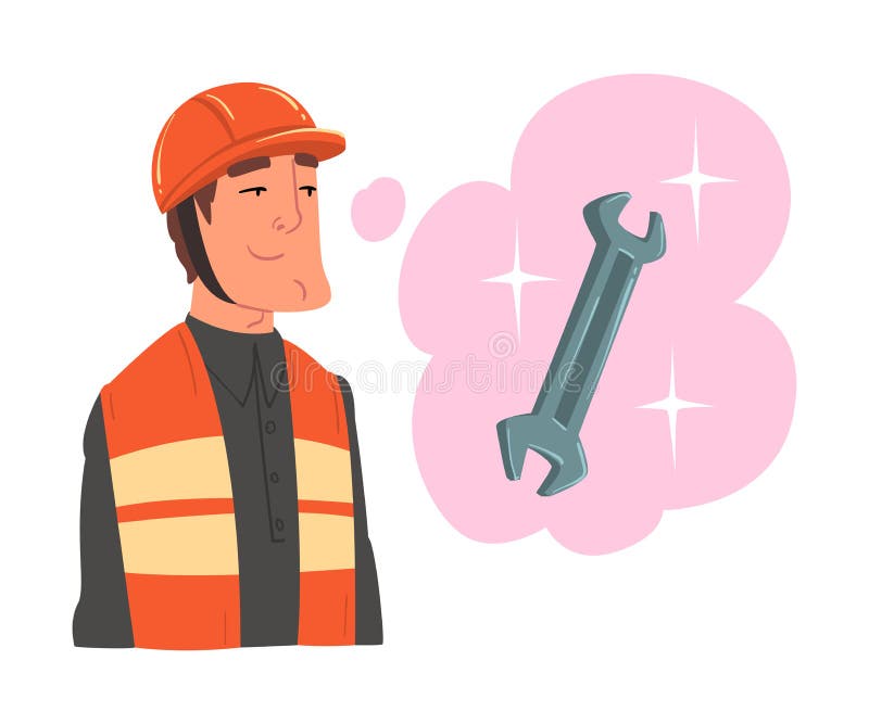 Construction Worker Thinking Stock Illustrations – 663 Construction ...