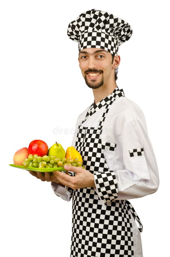 Male cook in the apron stock photo. Image of fresh, chef - 25643582