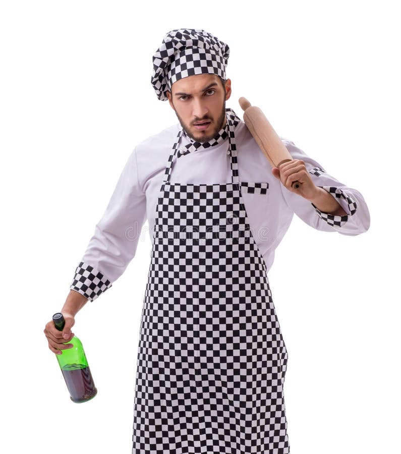 Male Cook Isolated on the White Background Stock Image - Image of ...